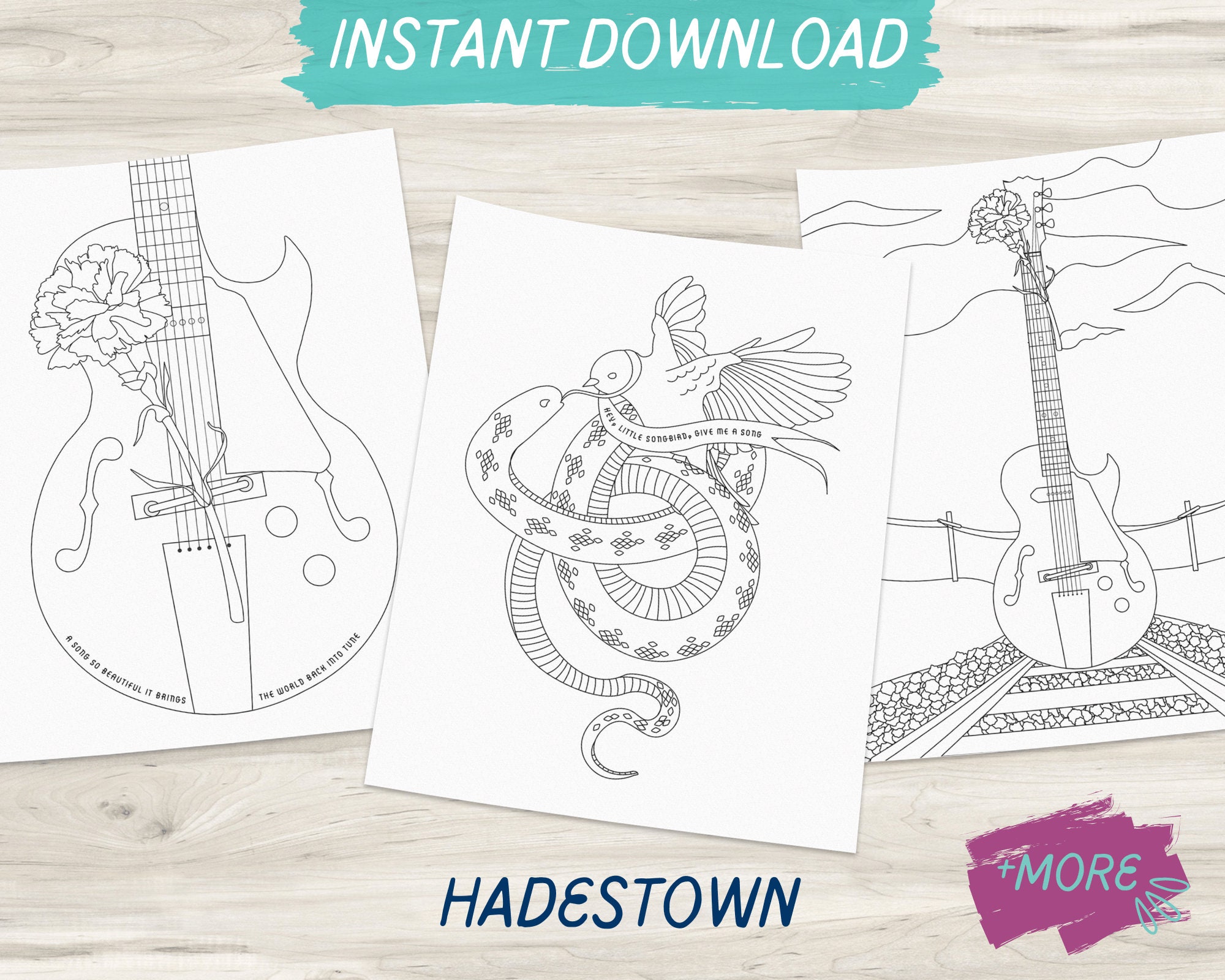 Broadway Inspired Coloring Page Mega Bundle Adult Coloring - Etsy