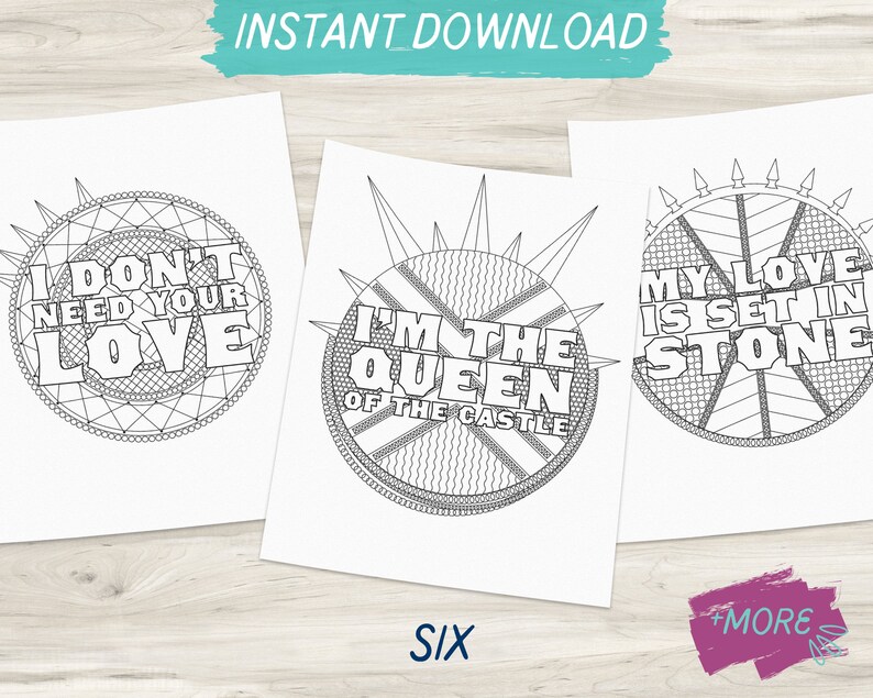 Broadway Inspired Coloring Page Mega Bundle Adult Coloring - Etsy