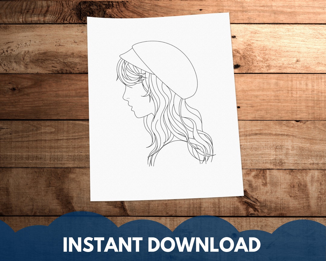 Les Miserables Inspired Coloring Page | Broadway Coloring Page | Adult ...
