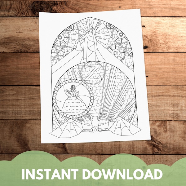 Elphaba Coloring Page - Etsy