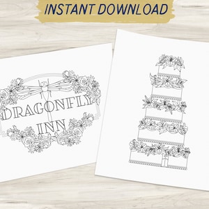 Gilmore Girls Inspired Coloring Pages | TV Show Coloring Page | Adult ...