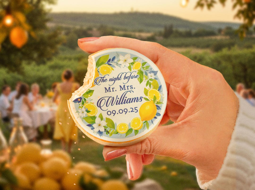 Amalfi Themed Rehearsal Dinner Cookies | Bridal Shower Treats ...