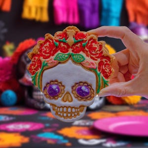 Catrina Skull DIY Cookie Kit – Dia De Los Muertos Cookie Decorating Set ...