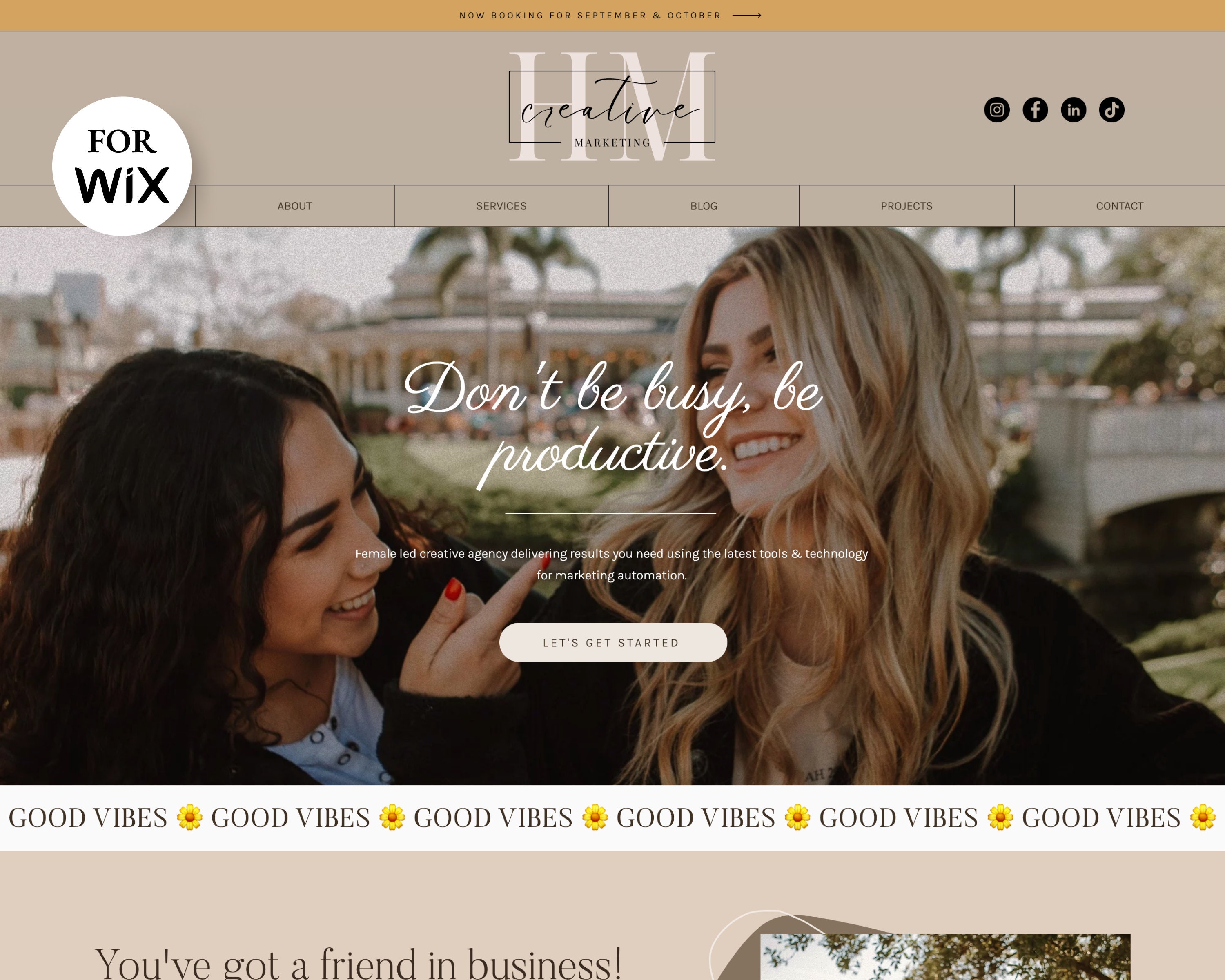 Wix Website Template Business Coaching Creative Modern Wix - Etsy