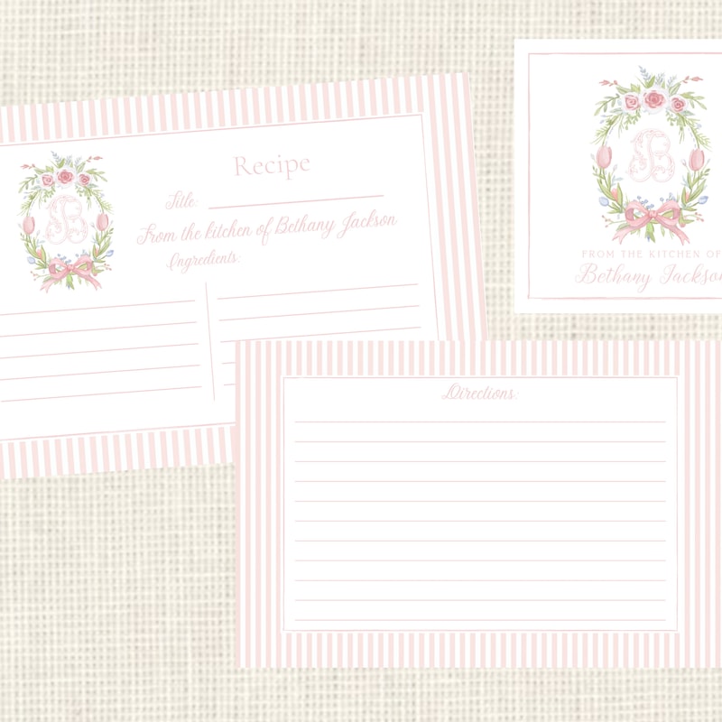 Personalized Recipe Cards - Etsy