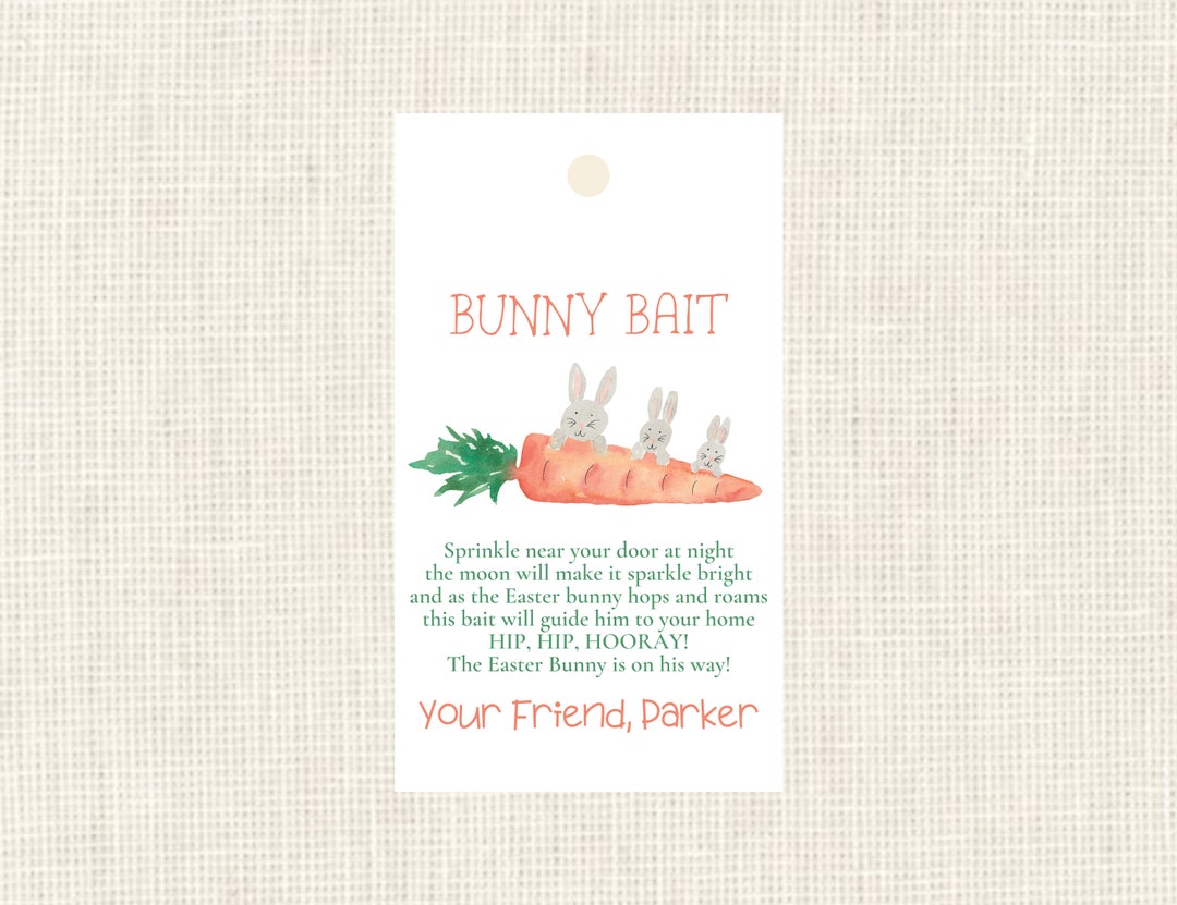 Watercolor Easter Tags / Spring Gift Tags / Bunny - Etsy