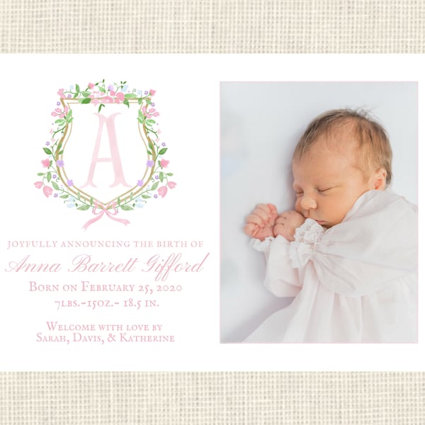 Birth Announcement - Etsy