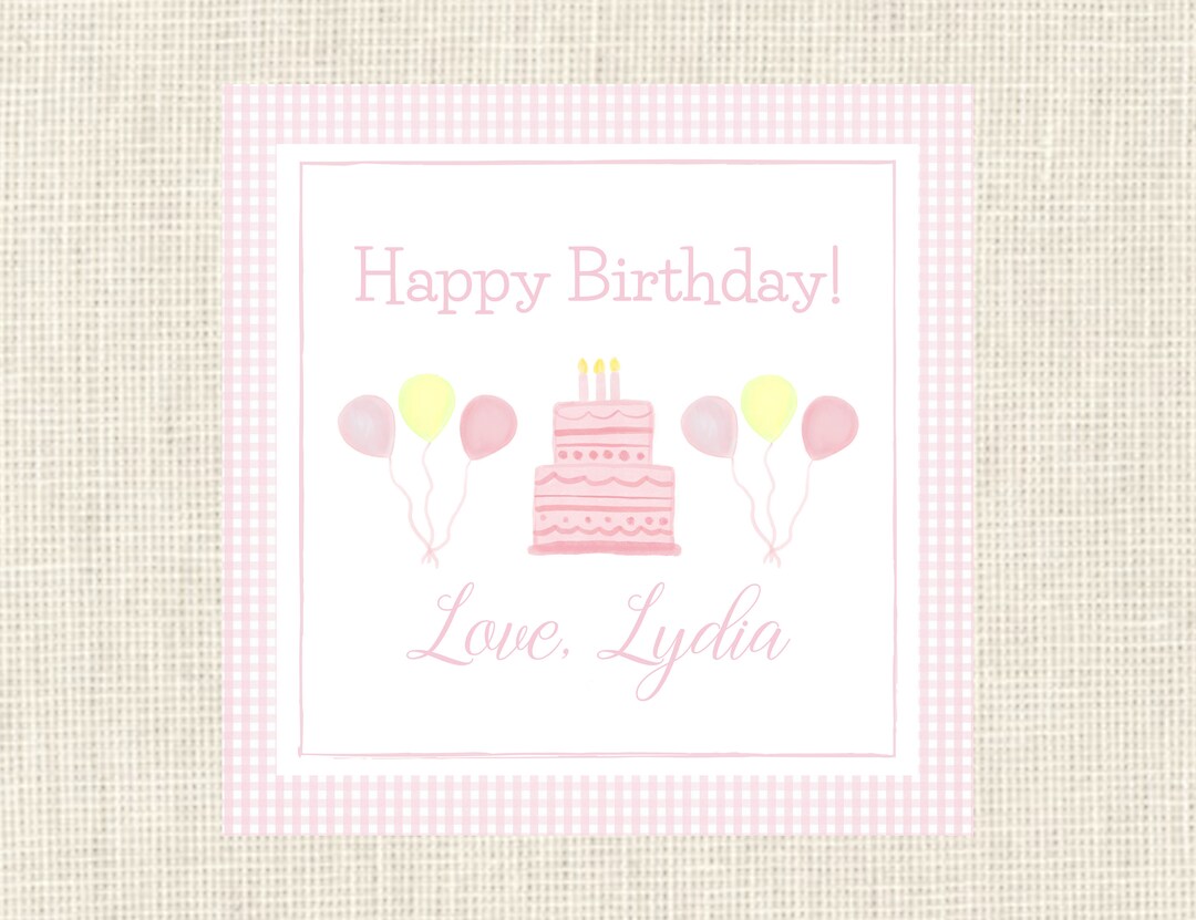 Birthday Calling Cards/ Enclosure Gift Tags Favor Tags - Etsy