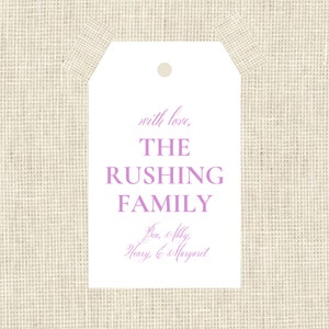 Family Personalized Gift Tags - Etsy