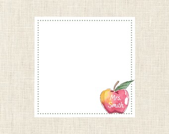 Personalized Doodle Notepad Watercolor Pink Dog Notepad - Etsy