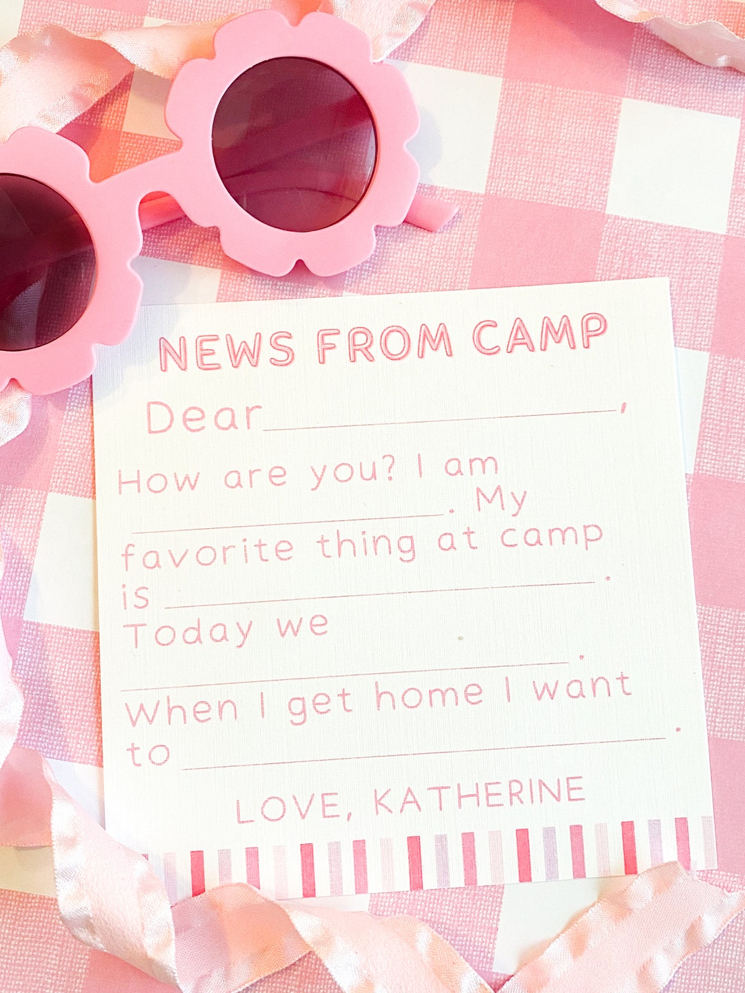 Personalized Camp Notes / Notes From Camp - Etsy