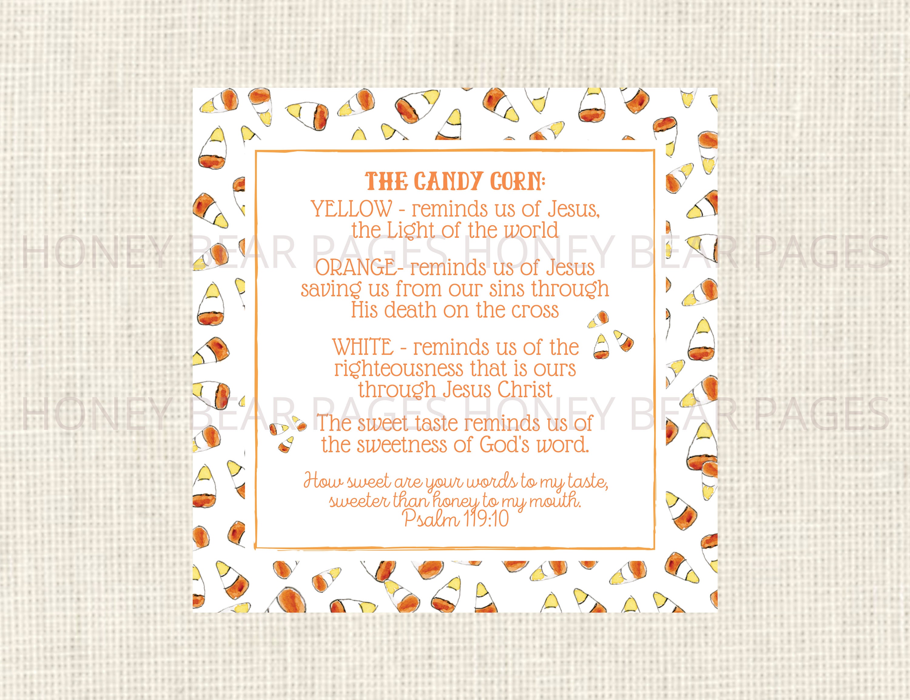 Candy Corn Christian Poem