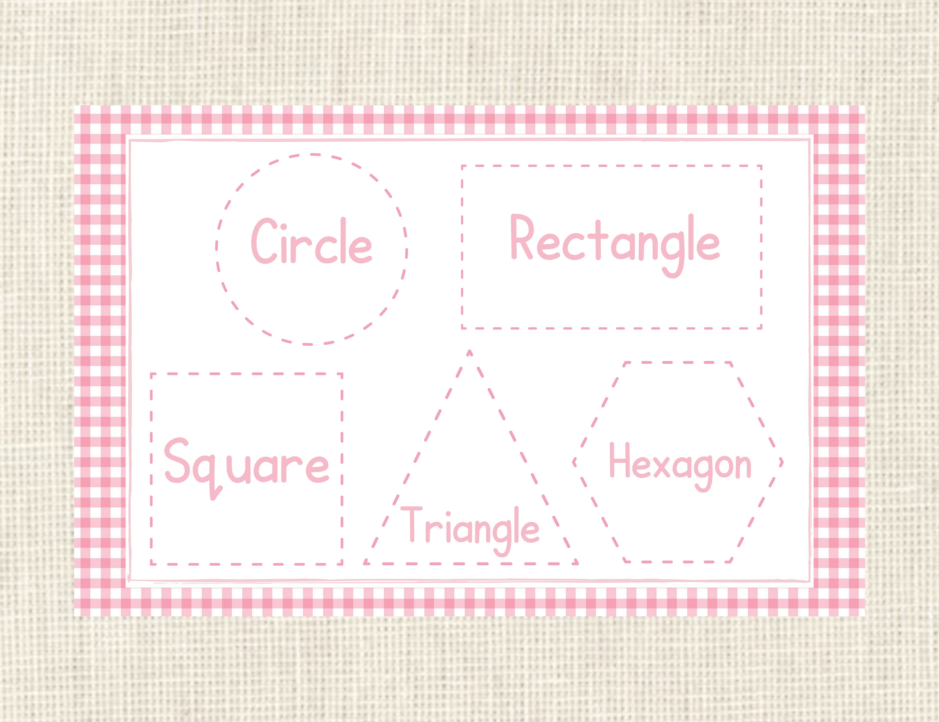 Colors and Shapes Tracing Placemat / Tracing Mat For Kids / | Etsy