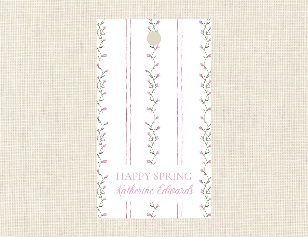 Spring Gift Tags / Watercolor - Etsy