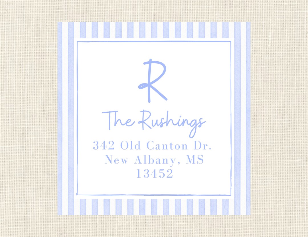 Personalized Return Address Stickers - Birthday / Christmas Address ...