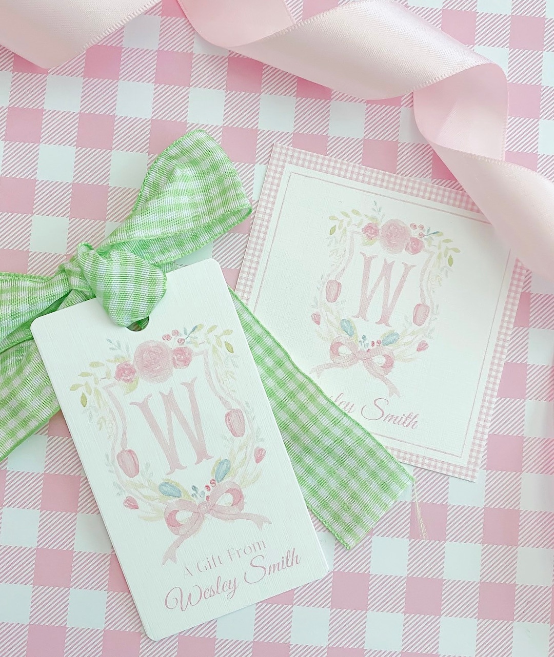 Girls Crest Gift Enclosure Cards/ Birthday Party Tags / - Etsy