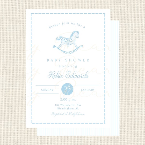 Baby Shower Horse Invitations - Etsy