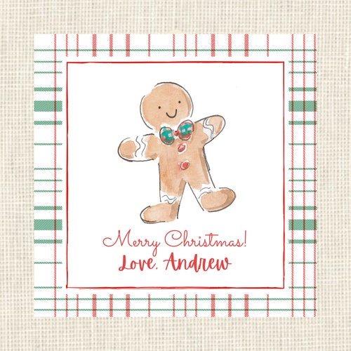 10 Gingerbread Boy Gift Tags Gingerbread Gift Christmas Gift - Etsy