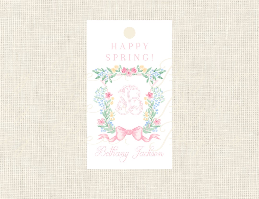 Watercolor Easter Tags / Spring Gift Tags / Bunny - Etsy