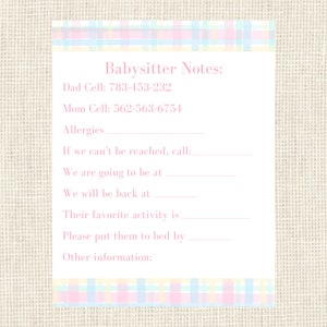 Personalized Babysitter Notepad Childrens Custom Notepad - Etsy
