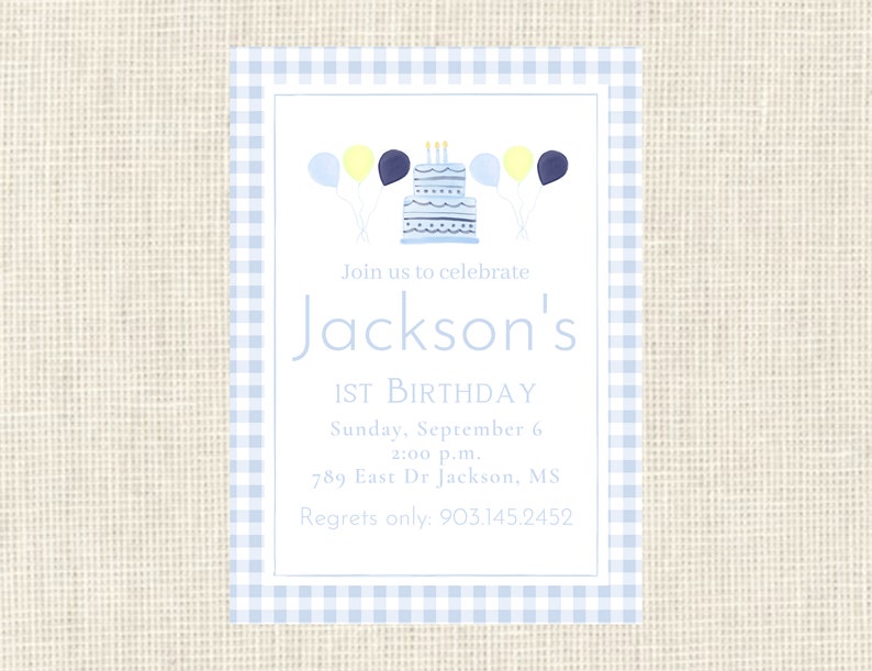 Classic Birthday Party Invitation - Etsy