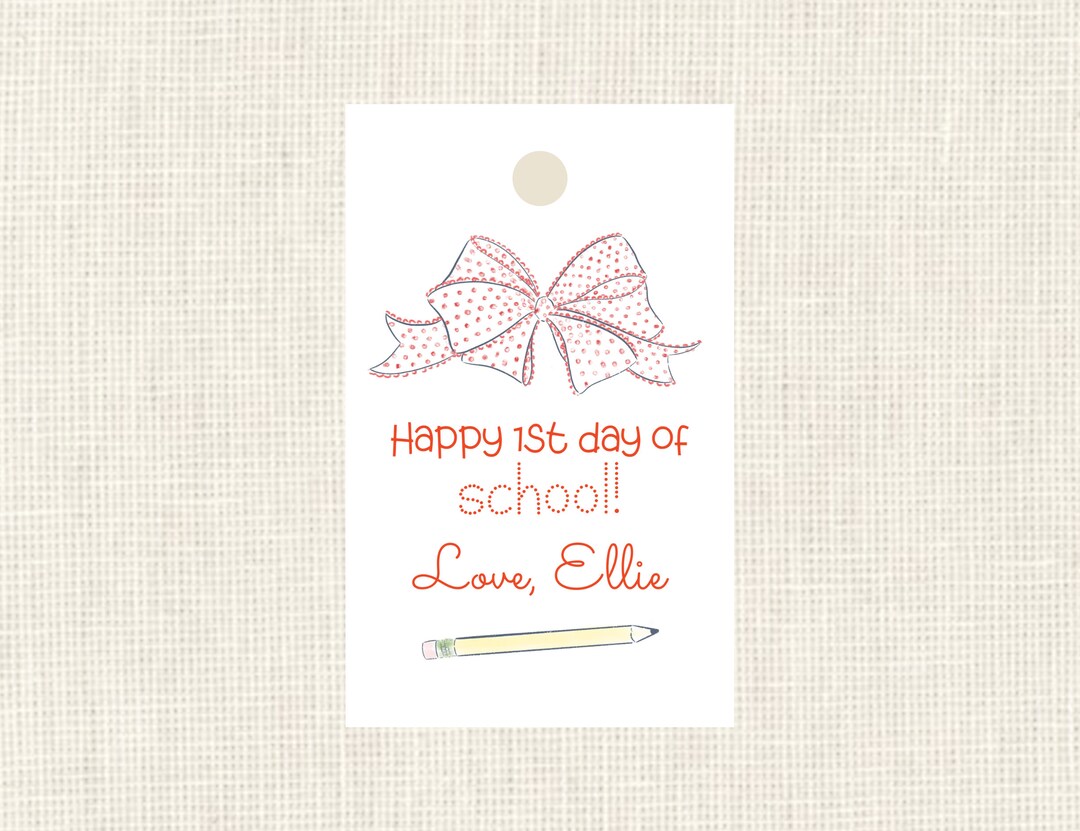 Back to School Tags / First Day of School - Etsy