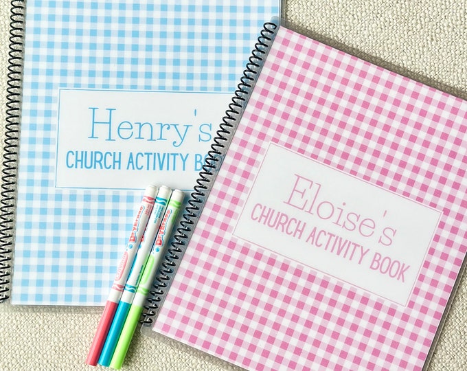 Church Tracing Activity Book Personalized Children's / Church ...