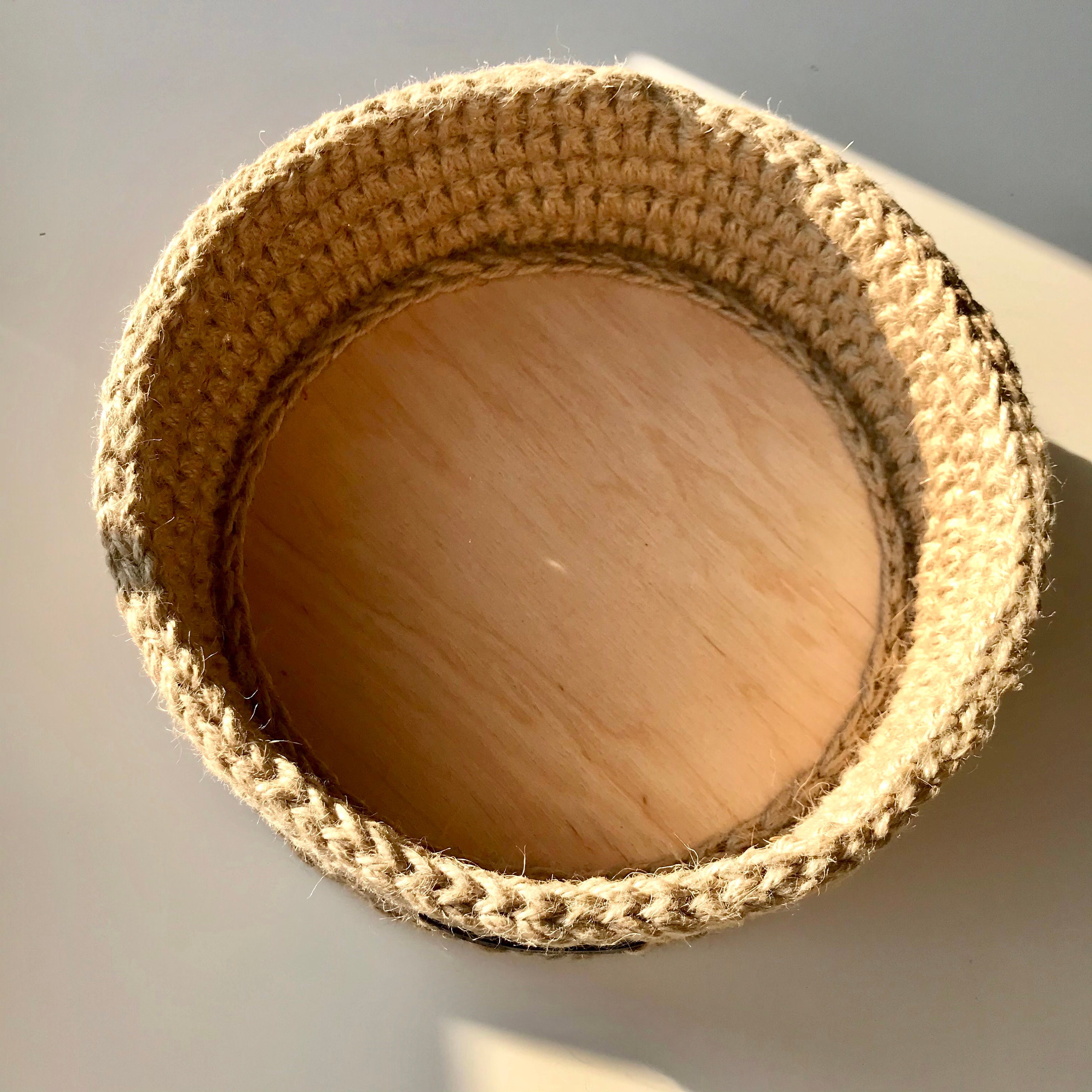 Storage Jute Basket Rustic Round Basket Rope Jute Tray - Etsy