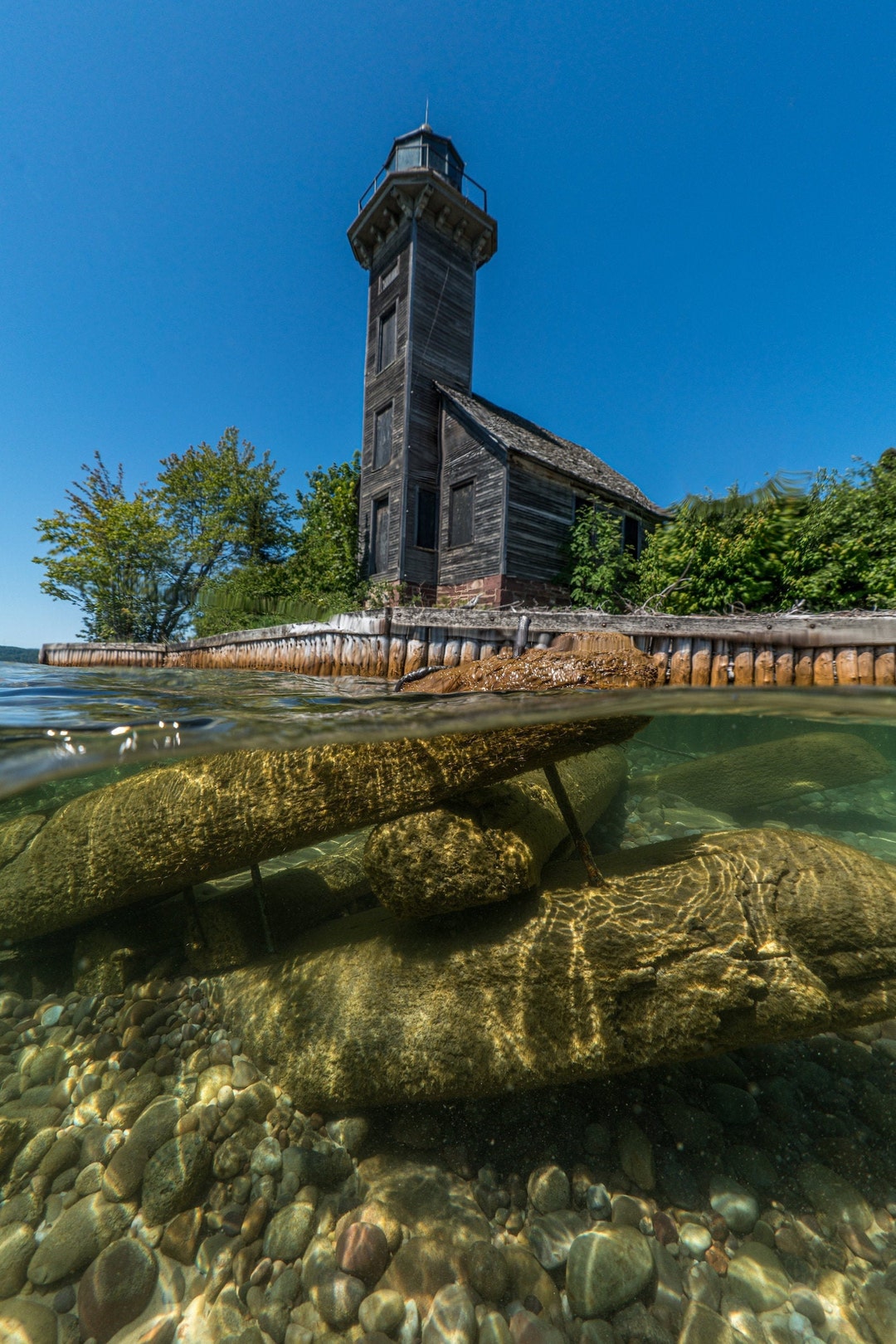 East Channel Leuchtturm und Dock 1868 Munising MI - Etsy Österreich