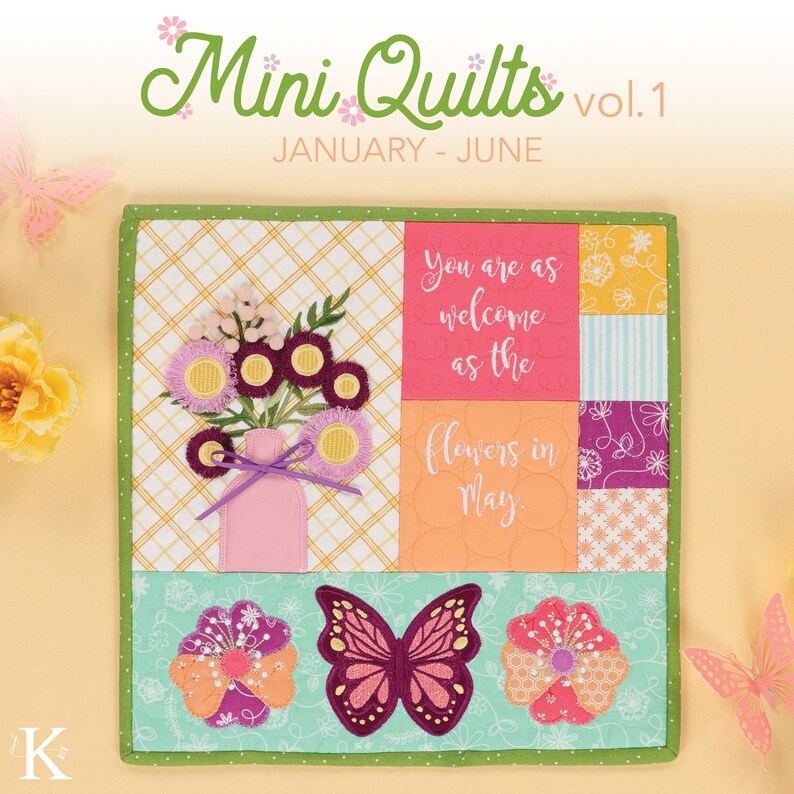 Kimberbell Mini Quilts Vol 1 Fabric Kits - January Thru June - Mini ...