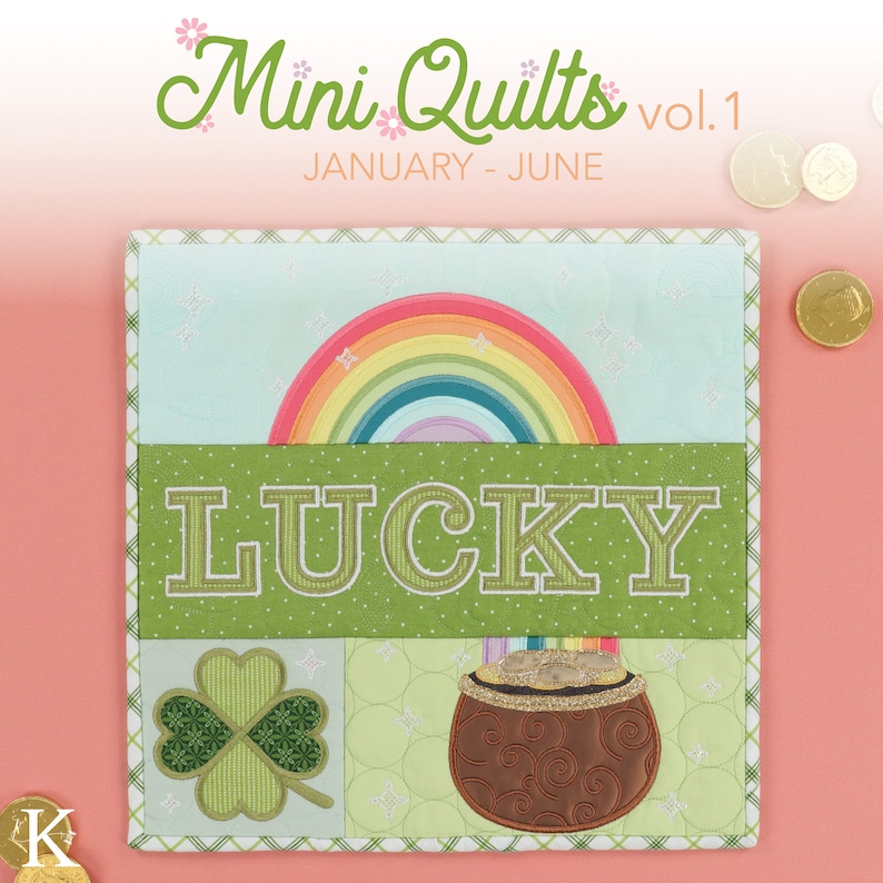 Kimberbell Mini Quilts Vol 1 Fabric Kits - January Thru June - Mini ...