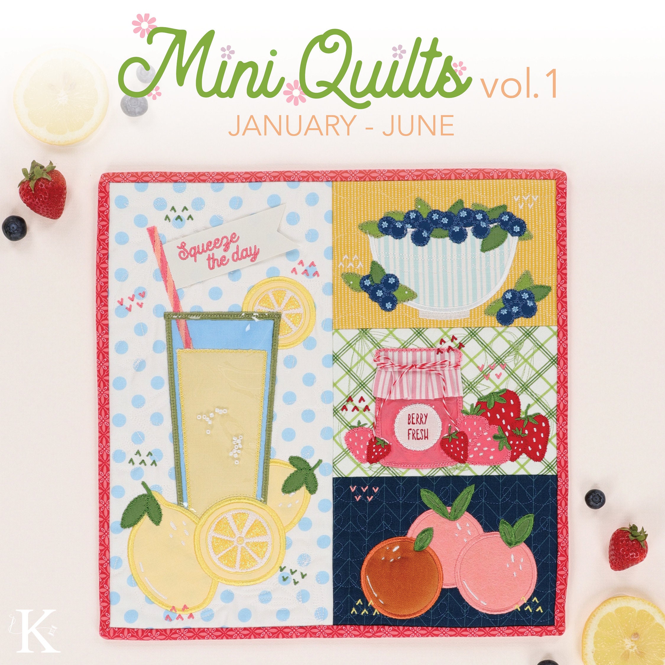 Kimberbell Mini Quilts Vol 1 Fabric Kits - January Thru June - Mini ...