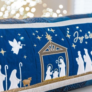 Nativy Fabric Kit for Kimberbell's Nativity Bench Pillow - Collectible ...