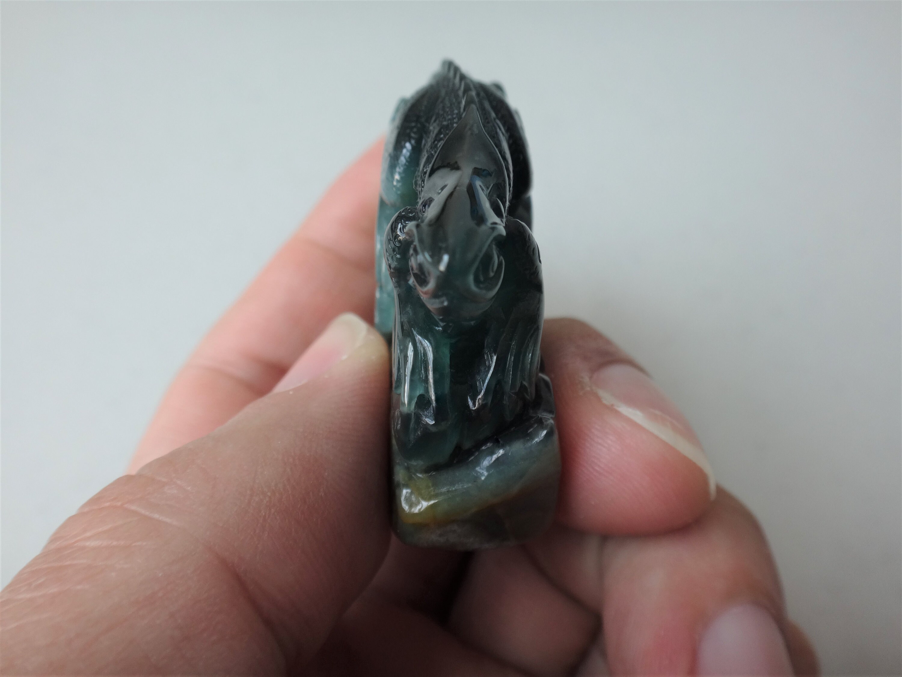 Natural Genuine A Jadeite Jade Blue Green Lizard Decoration - Etsy