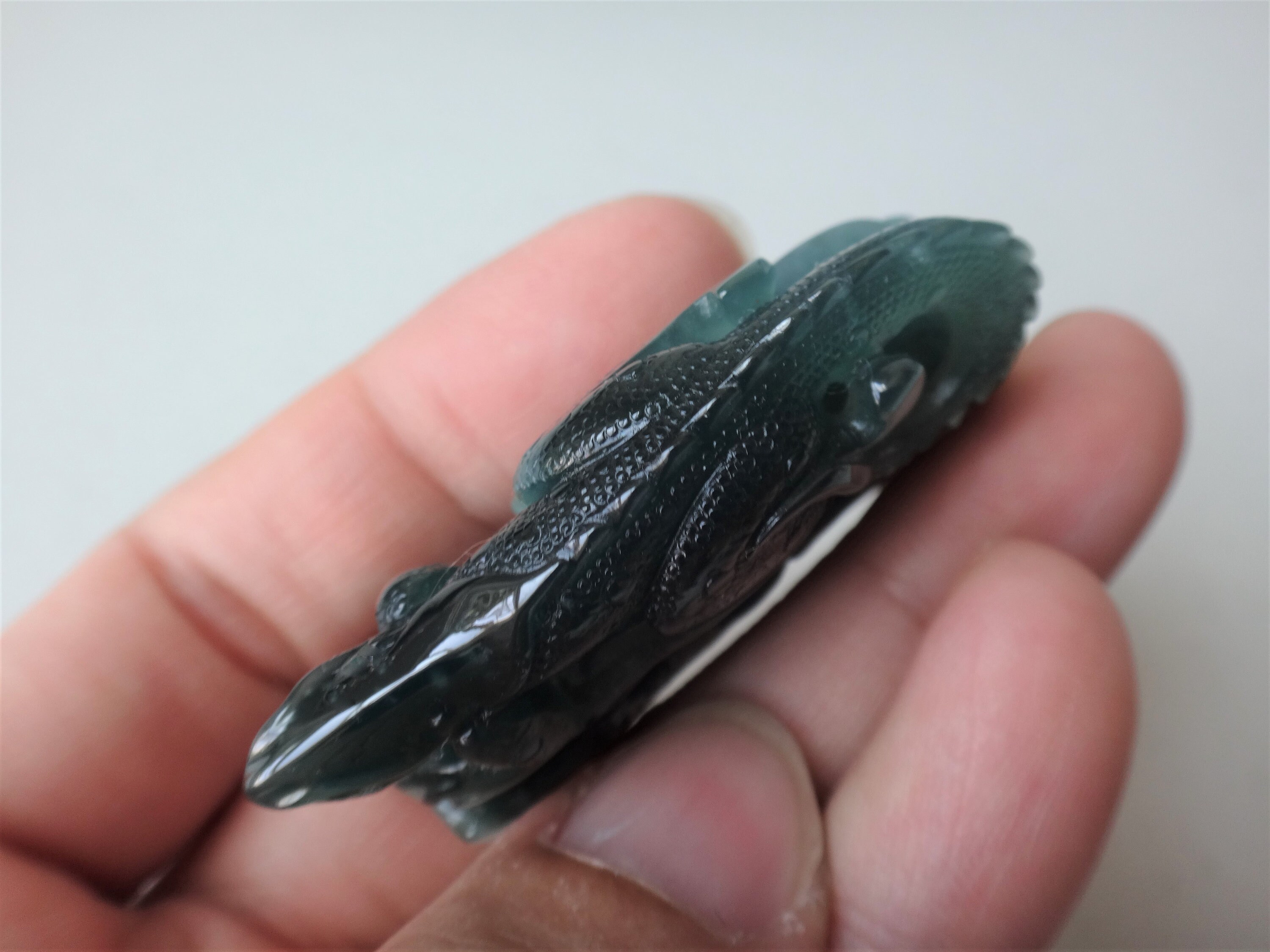 Natural Genuine A Jadeite Jade Blue Green Lizard Decoration - Etsy