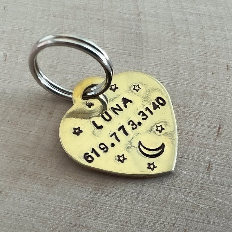 Heart Dog Tag - Etsy