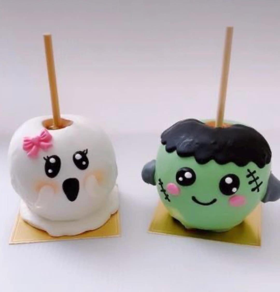 Spooky Candy Apple Trio - Etsy