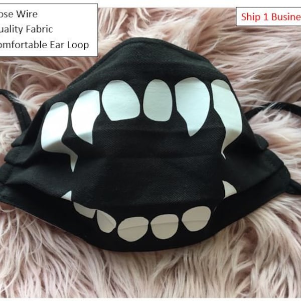 Halloween Face Mask - Etsy