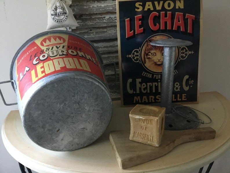 Antique French Old Washing Machine French Zinc Laundry Tub - Etsy