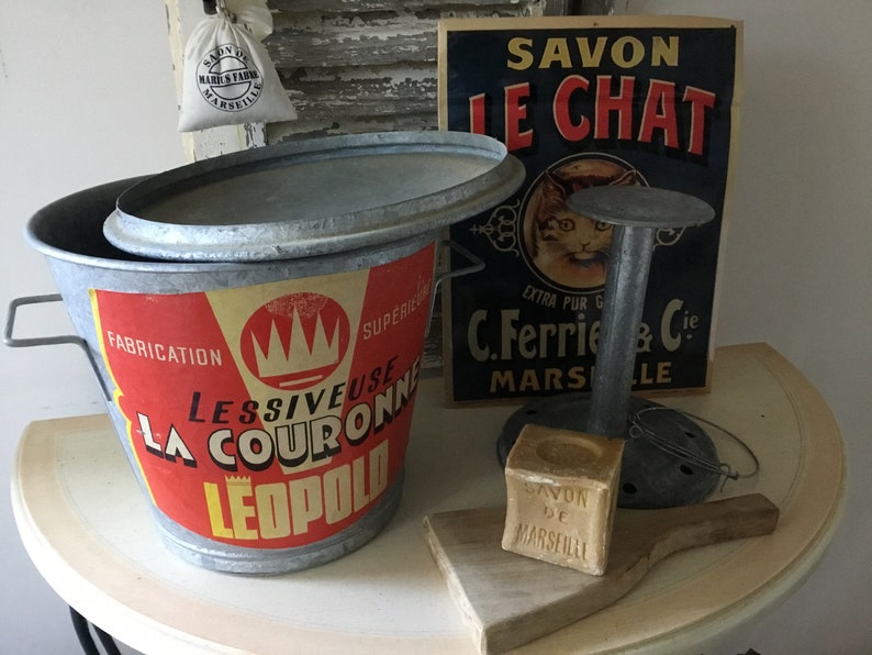 Antique French Old Washing Machine French Zinc Laundry Tub - Etsy
