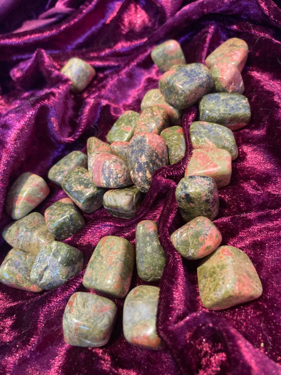 Unakite Polished Tumble - Etsy