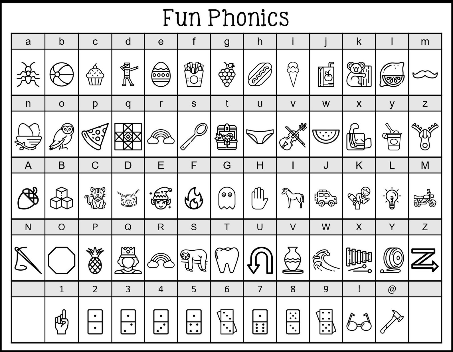 Font Bundle 10 Phonics Clip Art Fonts - Etsy