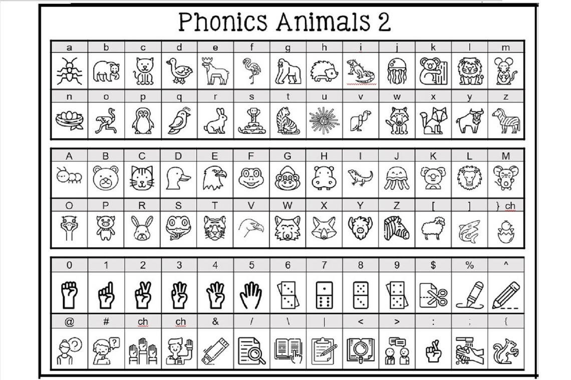 Font Bundle 10 Phonics Clip Art Fonts - Etsy