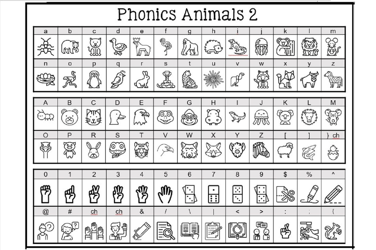 Font Bundle 10 Phonics Clip Art Fonts | Etsy