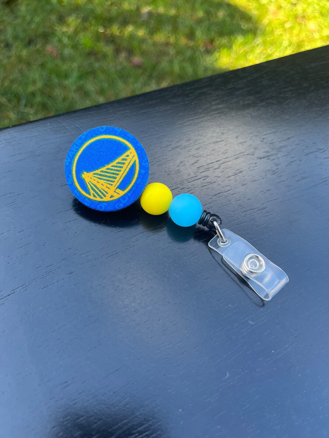 Warriors Badge Reel, Golden State Warriors, GSW Belt Clip, Nurse Badge ...