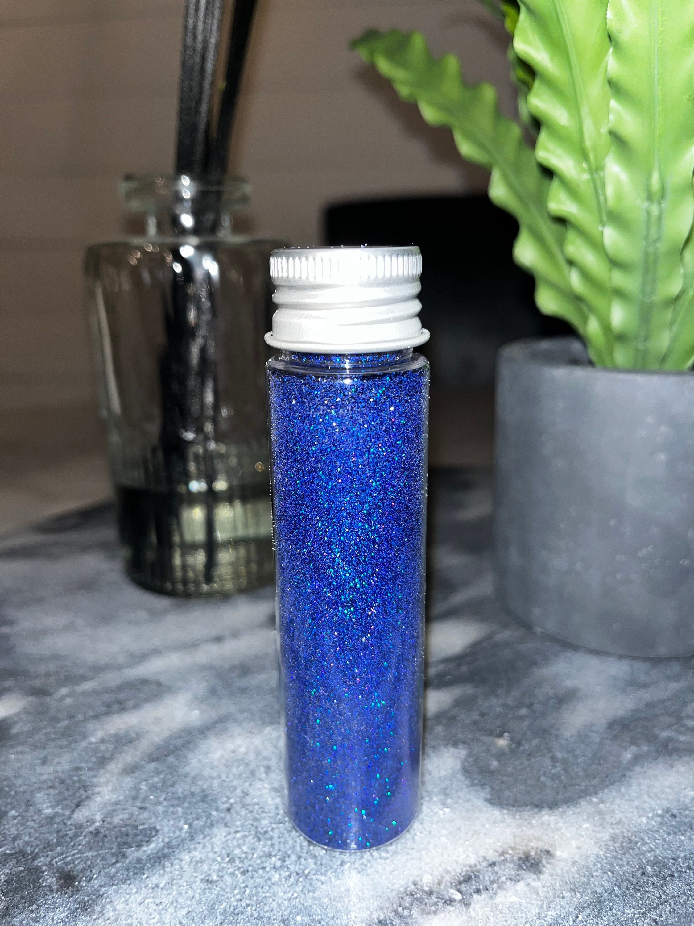 Holographic Blue Glitter - Etsy