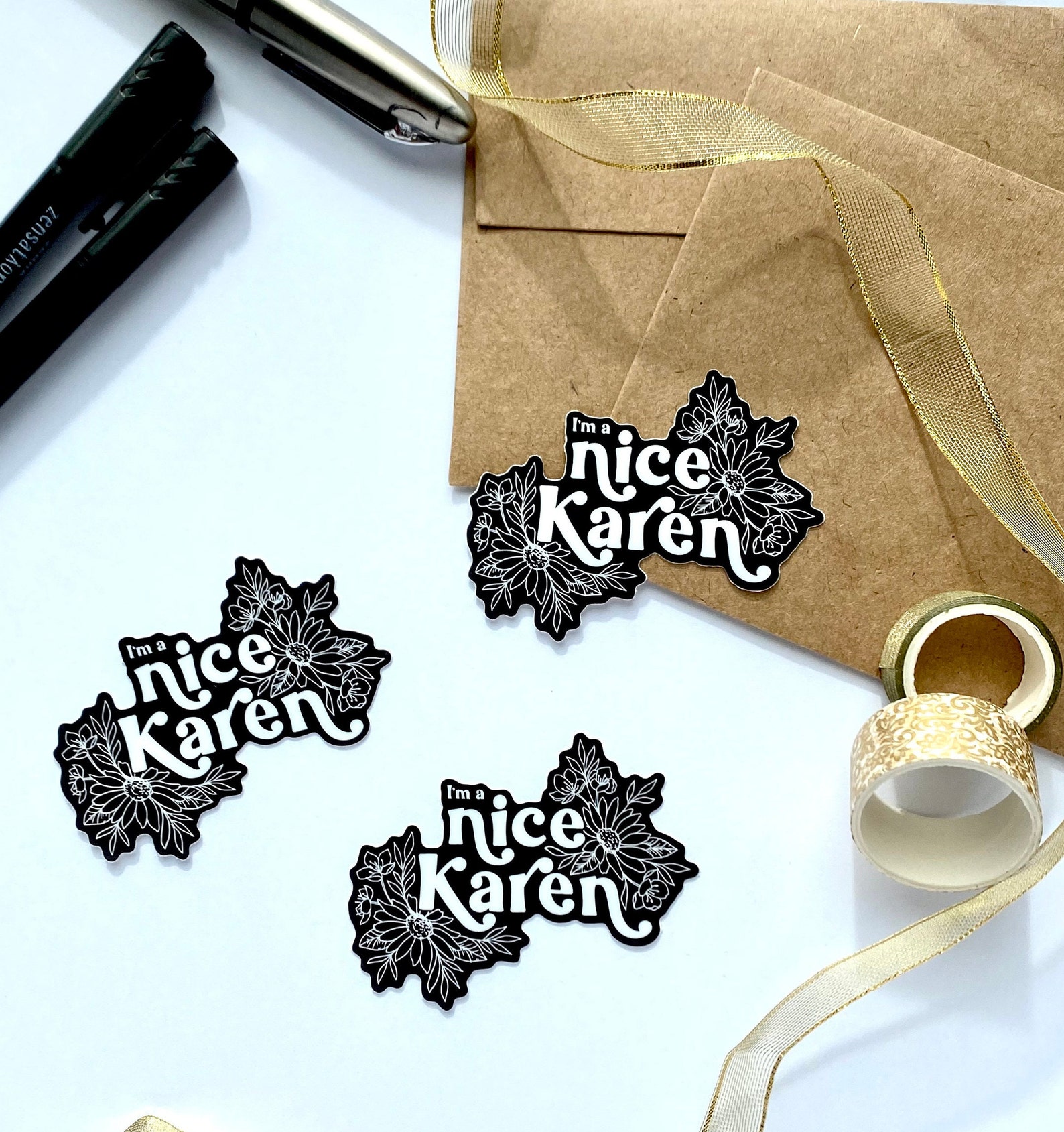 Karen Sticker I Am a Nice Karen Sticker Karen Joke Sticker | Etsy