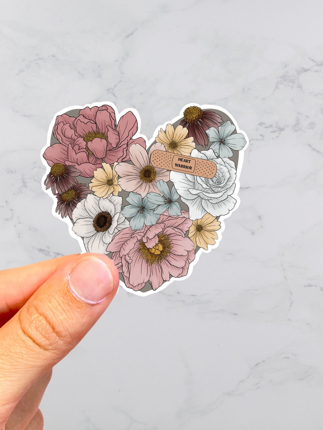 Heart Warrior Sticker, Chd Sticker, Congenital Heart Defect, Heart Mom ...