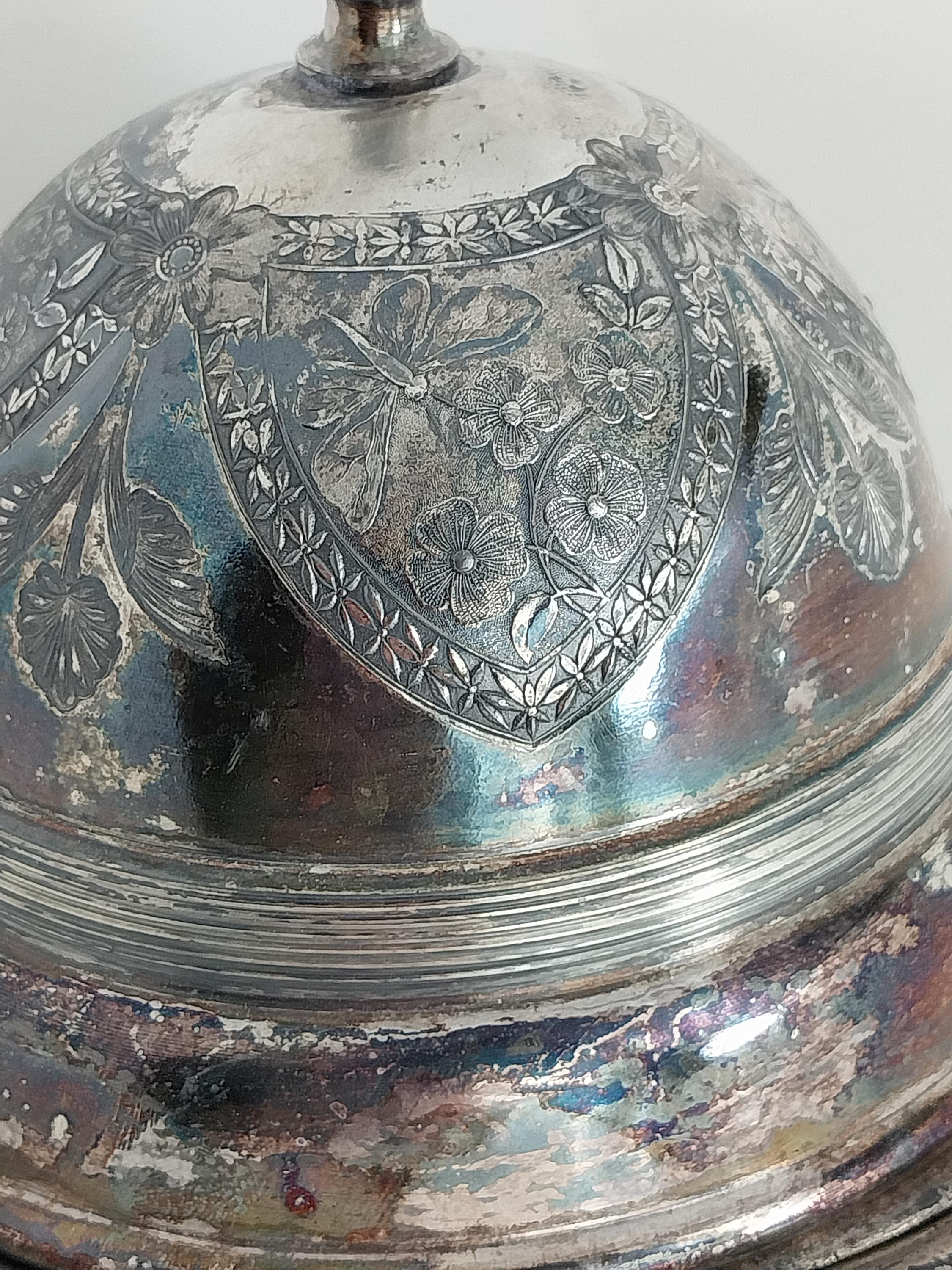 Vintage Silver Plate Domed Butter Dish to Repurpose - Etsy