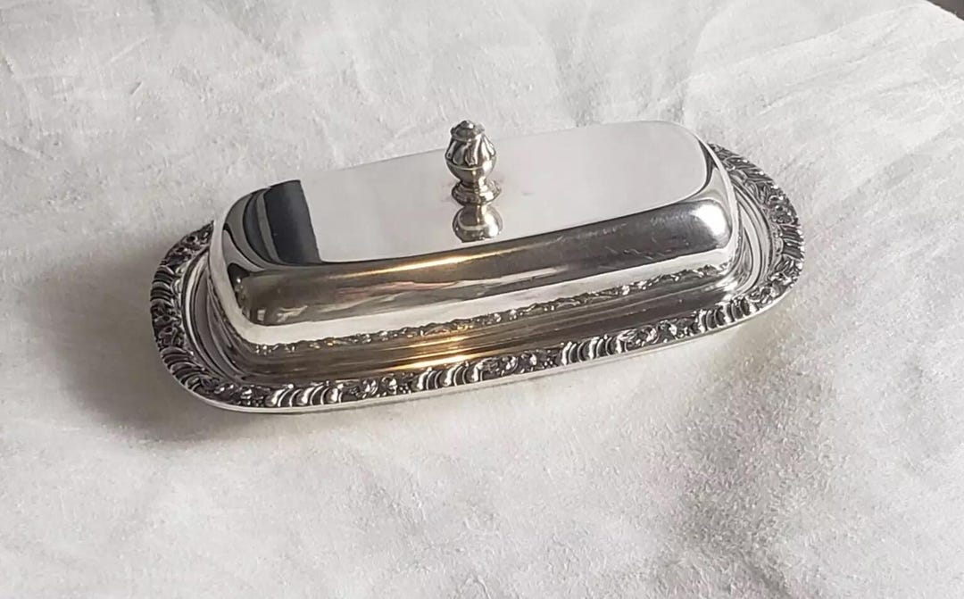 Vintage Henley Oneida Community Ltd Silver-plated Butter Dish With ...